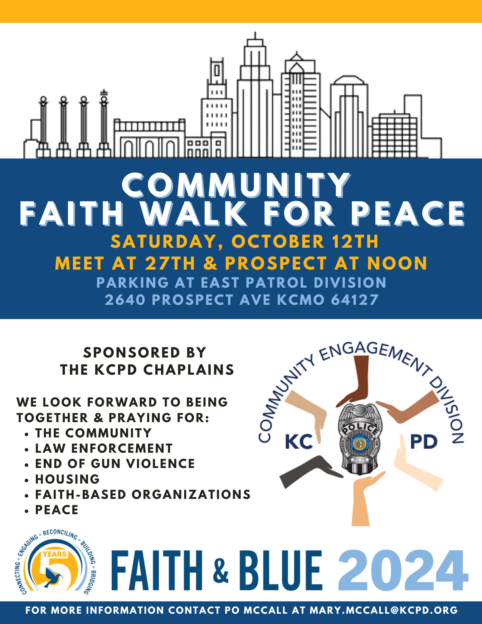 COMMUNITY FAITH WALK | Faith & Blue 2024
